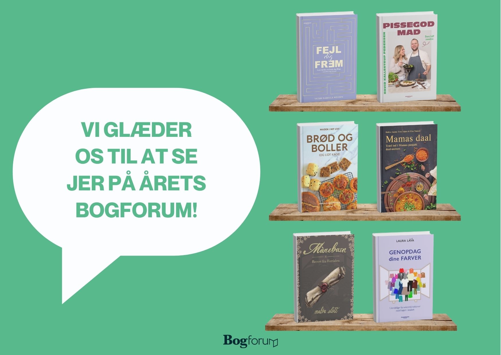 Bogforum 2025 - kom og mød os på vores stand.